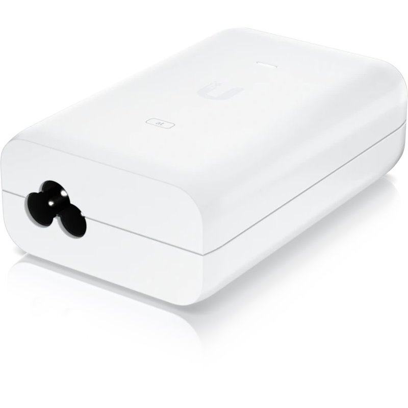 De U-PoE-AT voeding is een 802.3AT PoE+ adapter t.b.v. U6 Accesspoints.