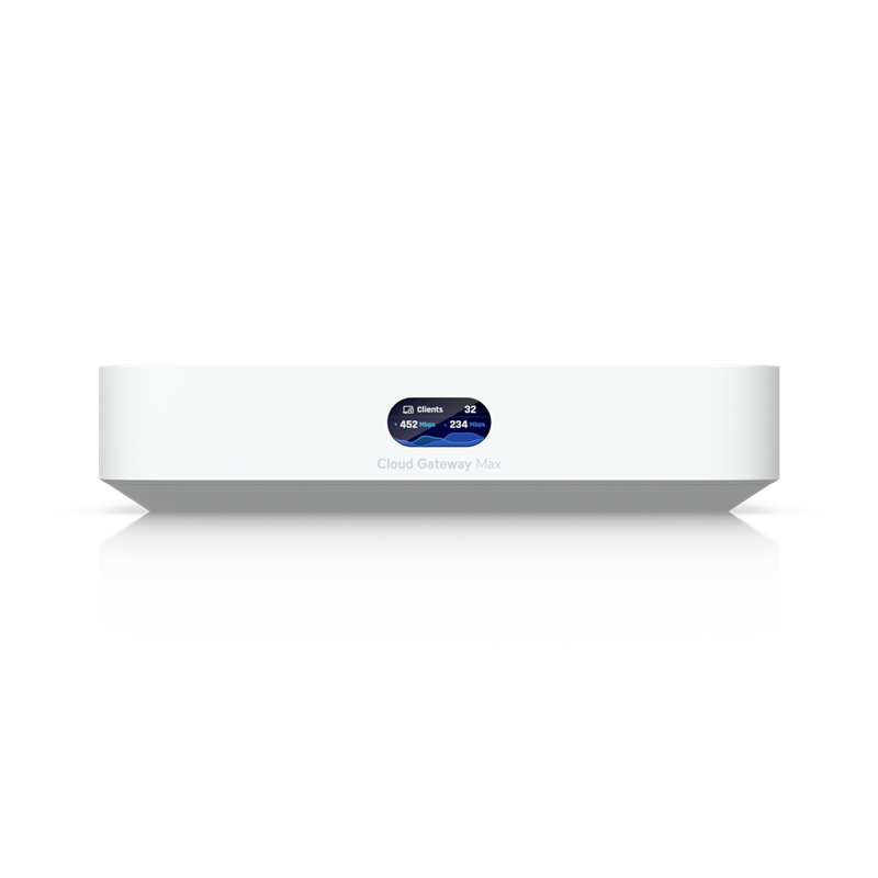 Compact 2.5G Cloud Gateway with support for 30+ UniFi devices