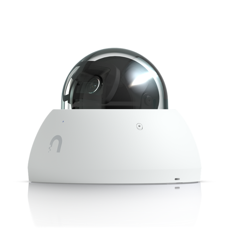 Vandal-resistant 4K PoE dome camera for all weather conditions.