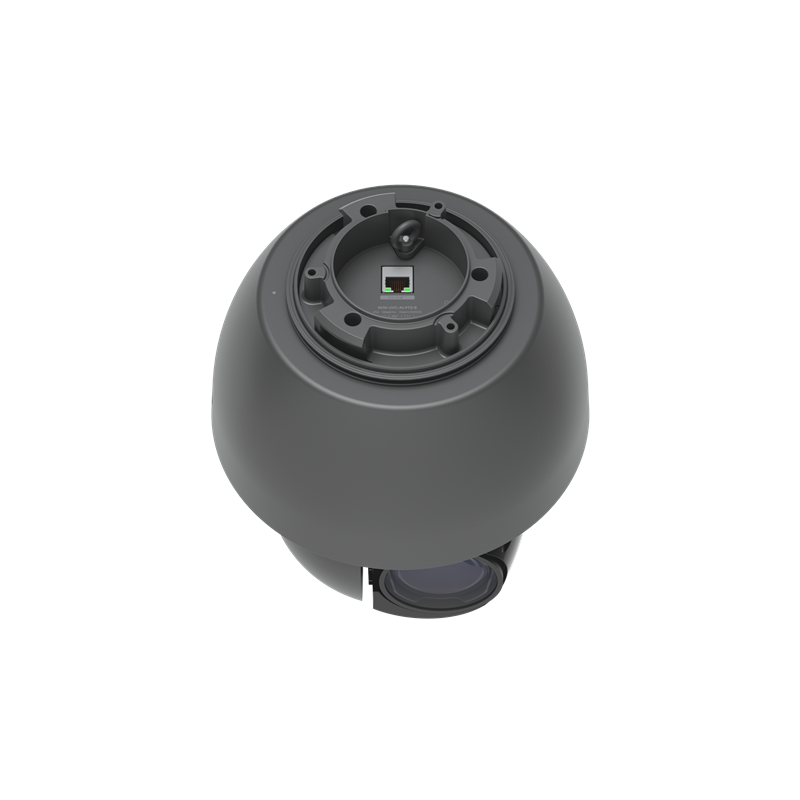 Industrial 4K PTZ camera with AI, 22x zoom and IR night vision.